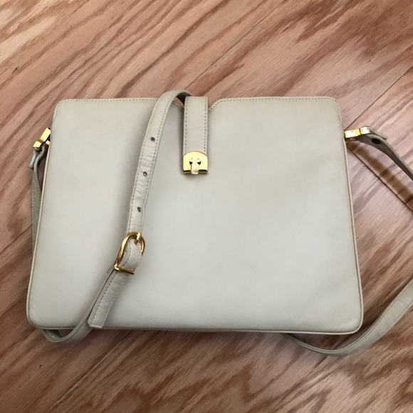 Susan Gail | Bags | Vintage Susan Gail Cream Genuine Leather Bag | Poshmark